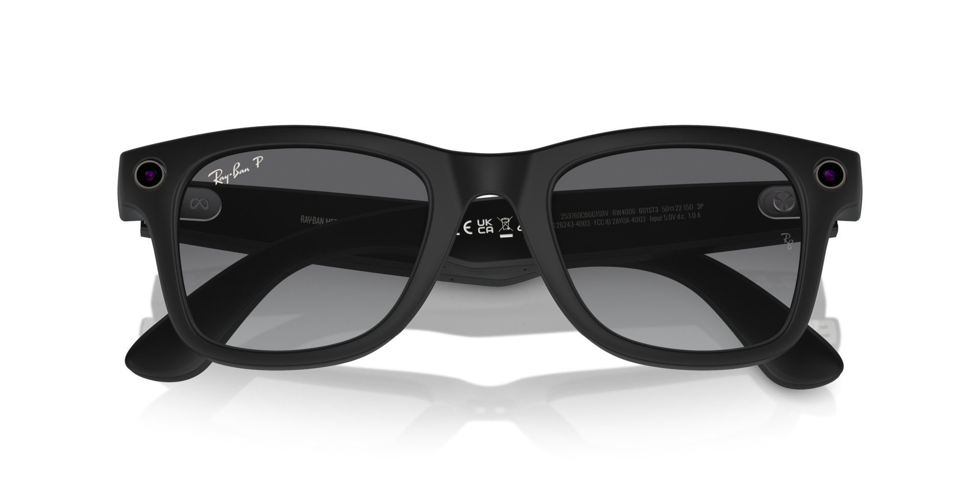 Buy Ray-Ban Meta Wayfarer Matte Black AI Smart Glasses