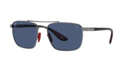 Buy Ray-Ban Gunmetal Sunglasses Square Blue Lens Online